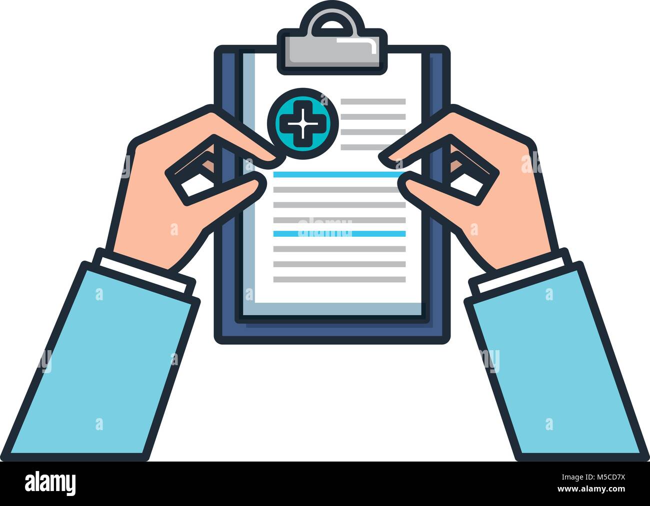 hands with medical order clipboard icon Stock Vector Image & Art - Alamy