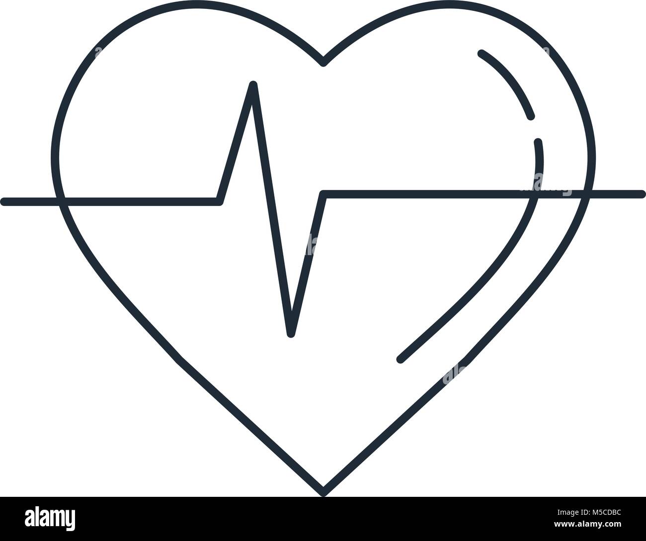 heart cardiology isolated icon Stock Vector Image & Art - Alamy
