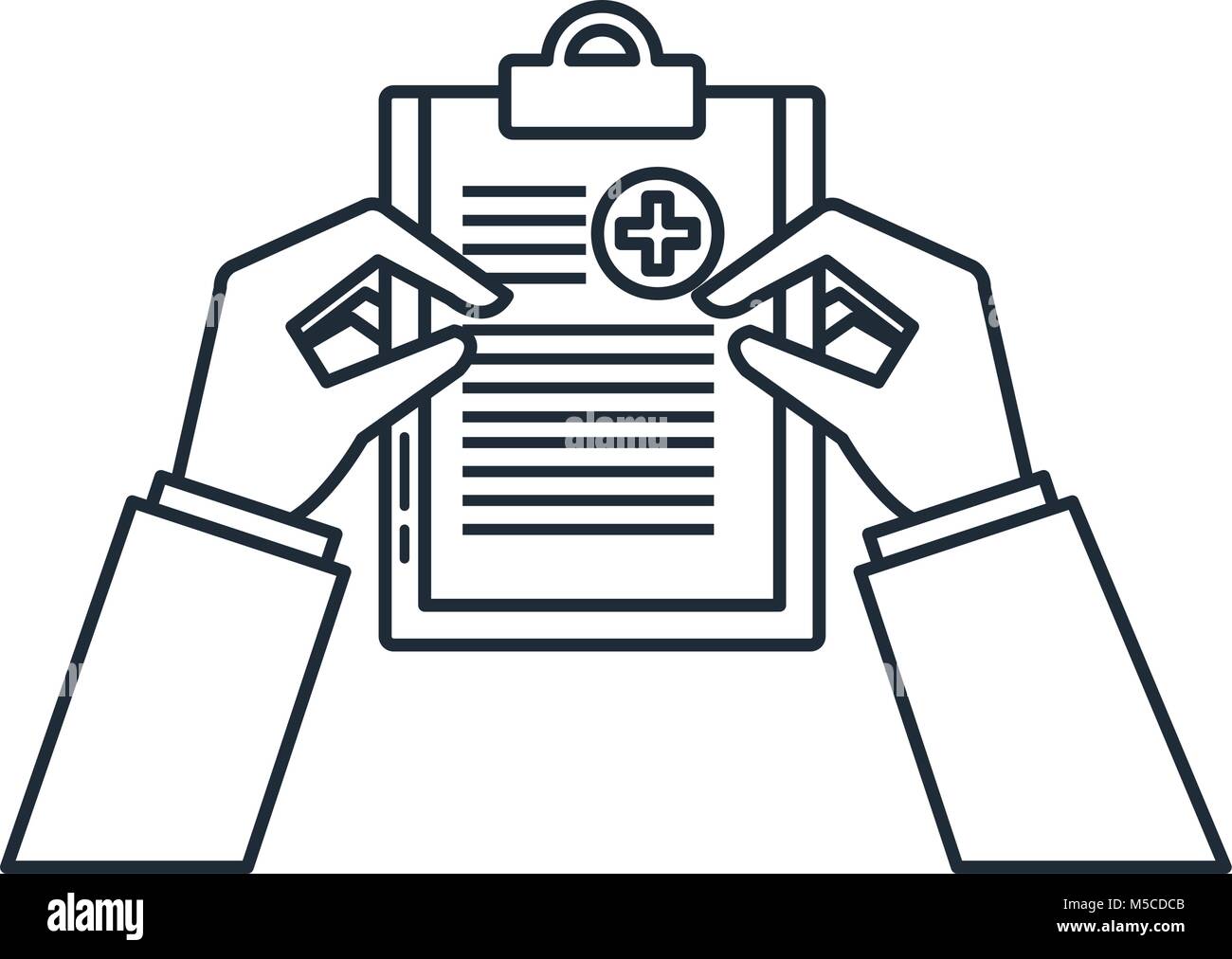 Doctor hands prescription Stock Vector Images - Alamy