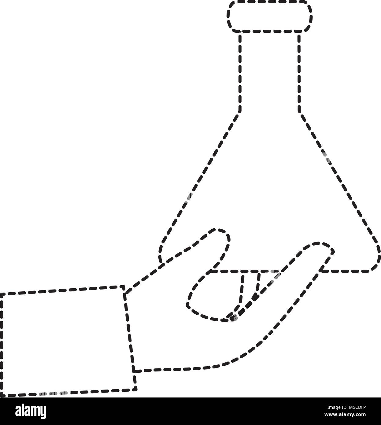 Hand doctor laboratory test Black and White Stock Photos & Images - Alamy