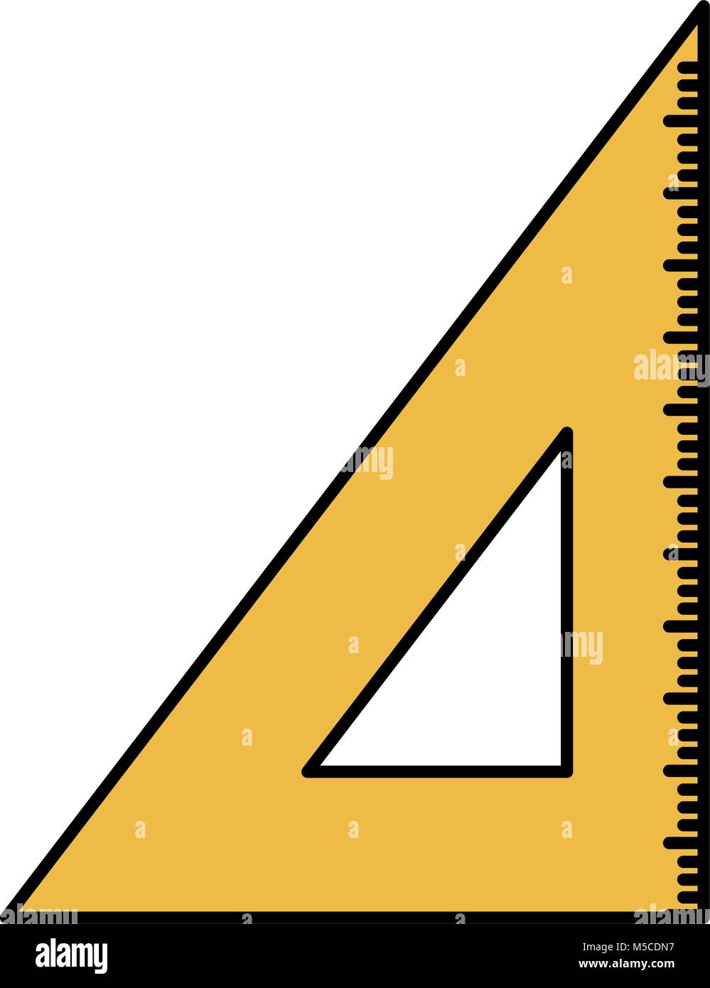 triangle rule school supply icon Stock Vector Image & Art - Alamy