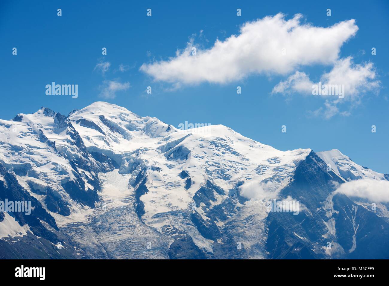 Mont Blanc, Mont Blanc Massif, Chamonix, Alps, France Stock Photo - Alamy