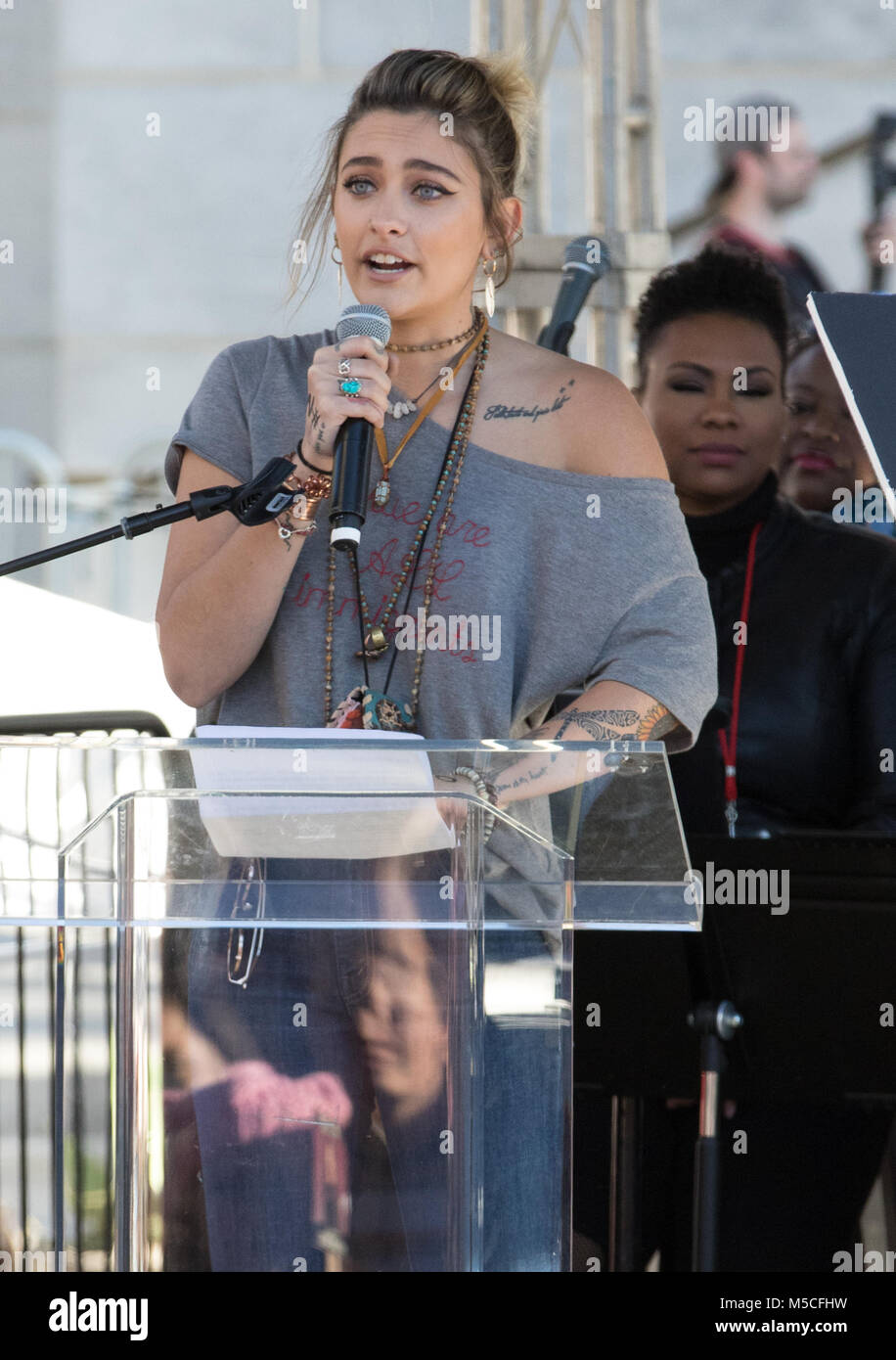 Los Angeles Women's March Featuring: Paris Jackson Where: Los Angeles ...