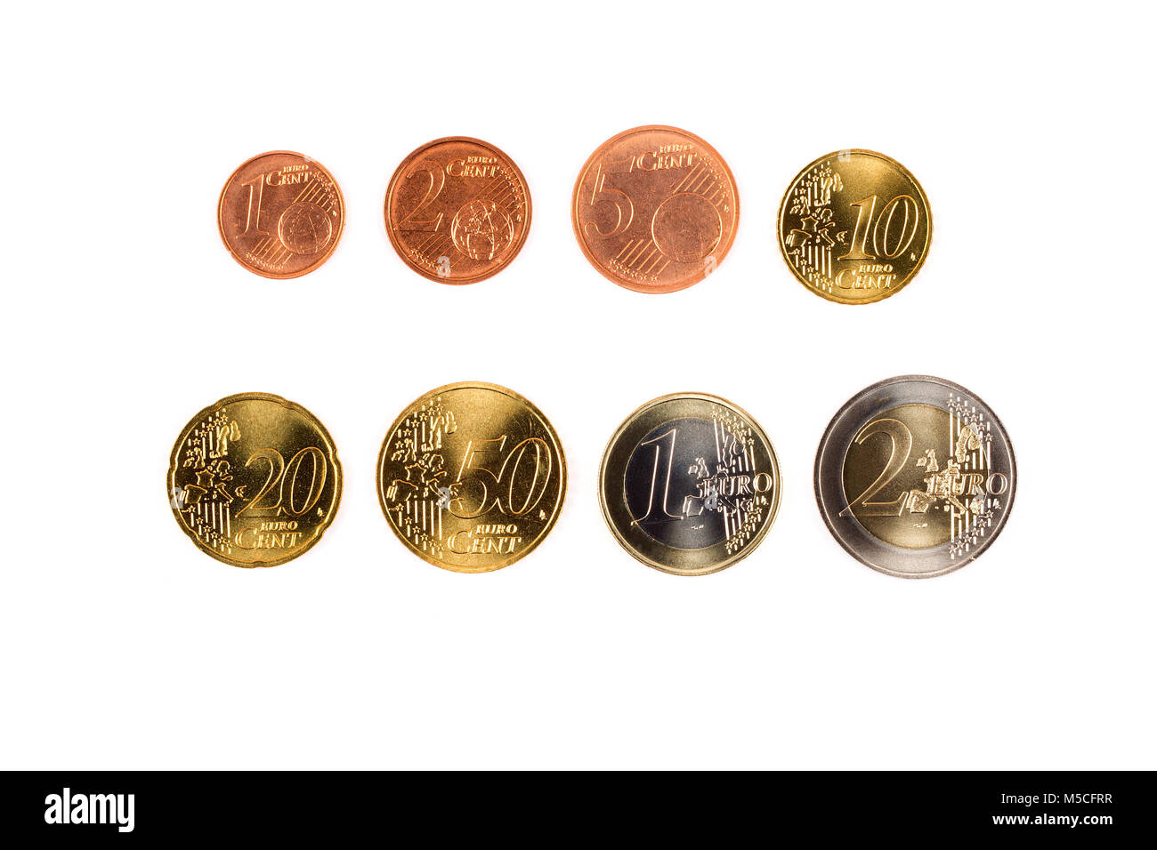 Euro coin set hi-res stock photography and images - Alamy