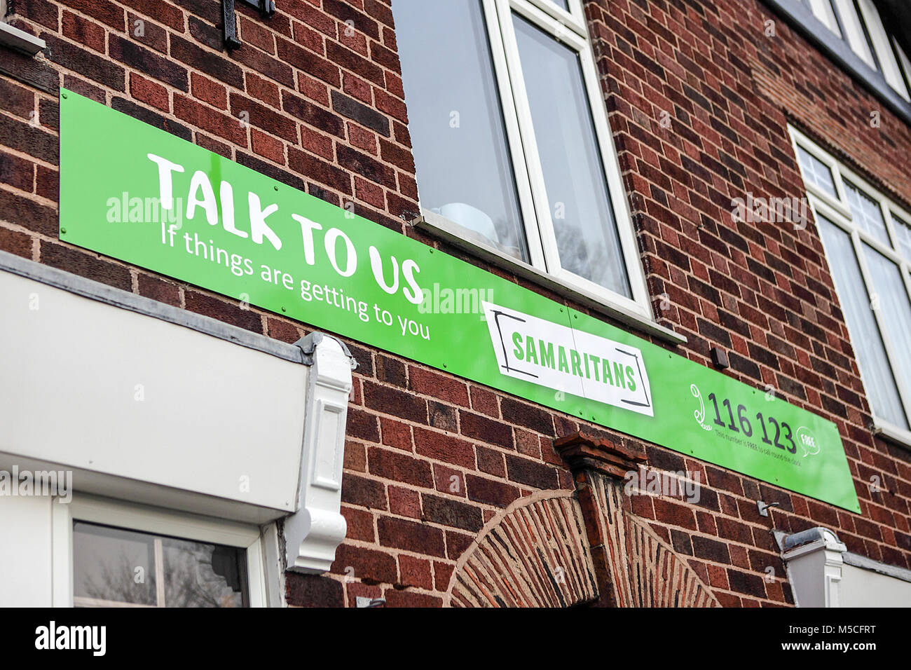 Samaritans phone number sign hi-res stock photography and images - Alamy