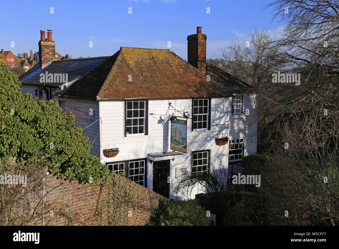 Ypres Castle inn, Gungarden, Rye, East Sussex, England, Great Britain ...