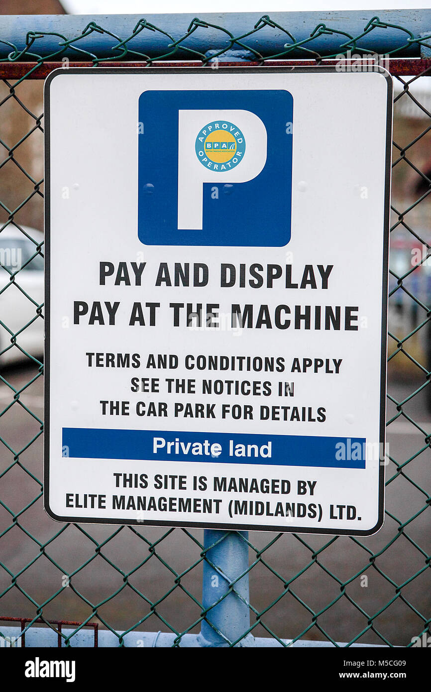 Park and display warning signs Stock Photo - Alamy