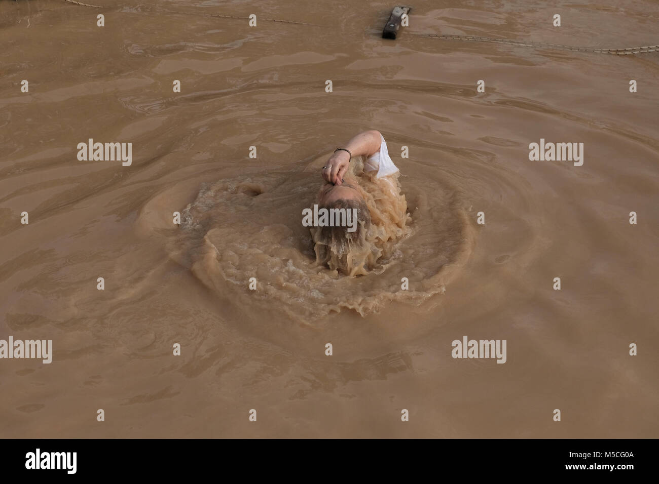 Eastern orthodox baptism in the jordan hi-res stock photography and ...