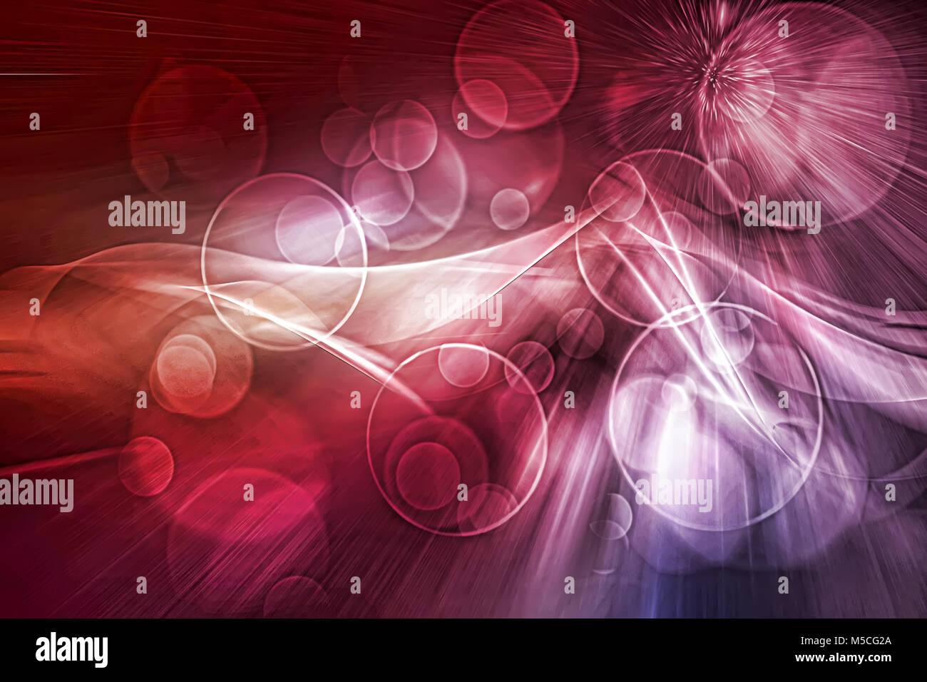 Background image: bright pink and red glowing circles and lines Stock ...