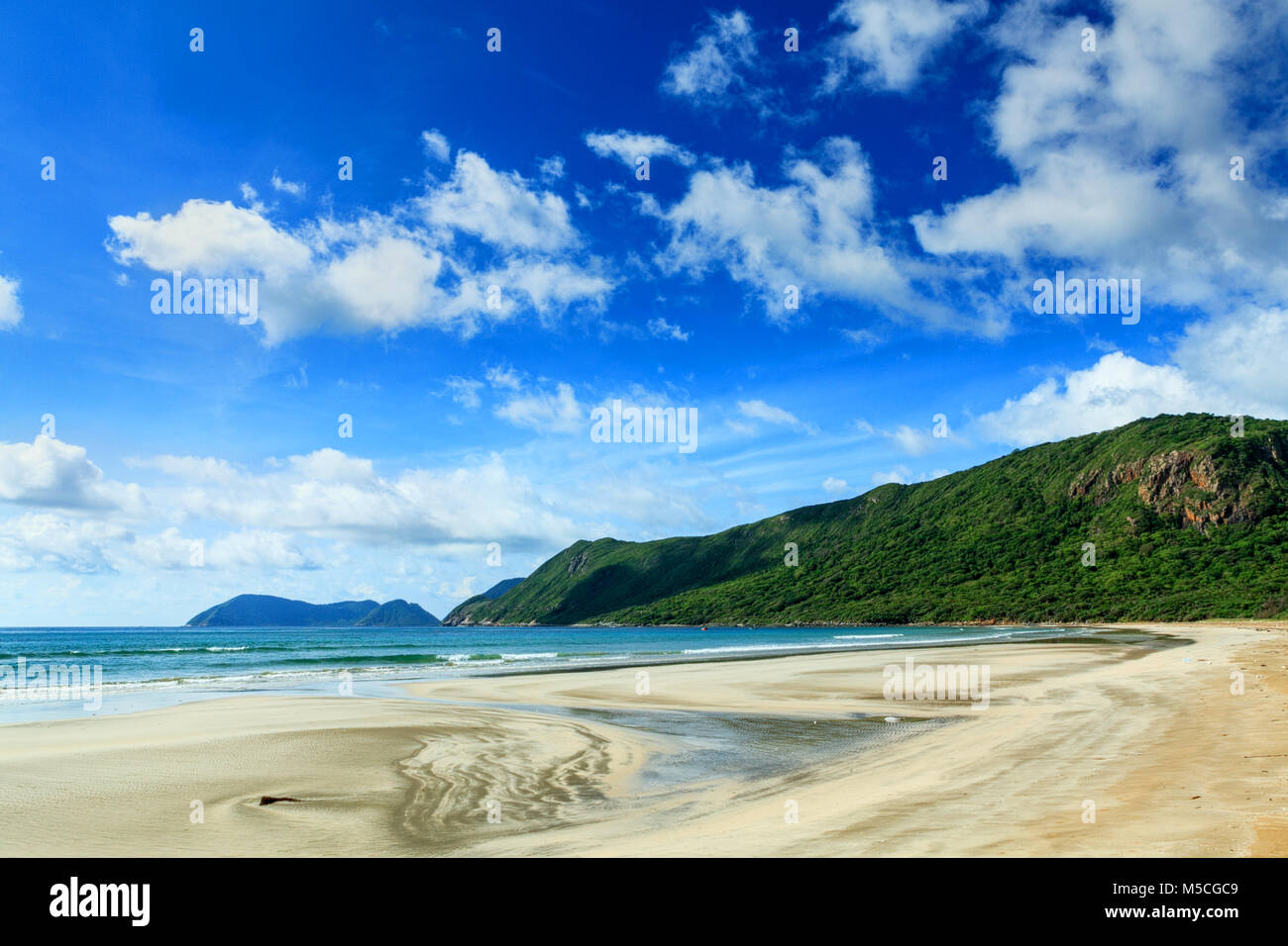 Dong beach, Con Dao siland, Ba Ria Vung Tau, Vietnam. Panorama of ...