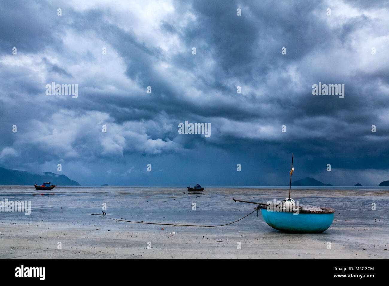 Storm on the sea in Con Son bay, Con Dao island, Vietnam Stock Photo ...