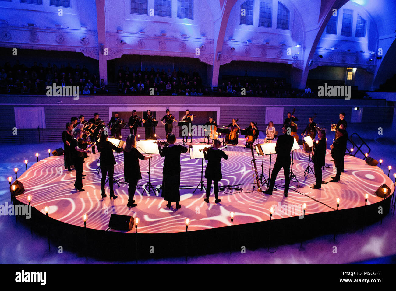 Denmark, Copenhagen - February 20, 2018. The Danish Chamber Orchestra ...