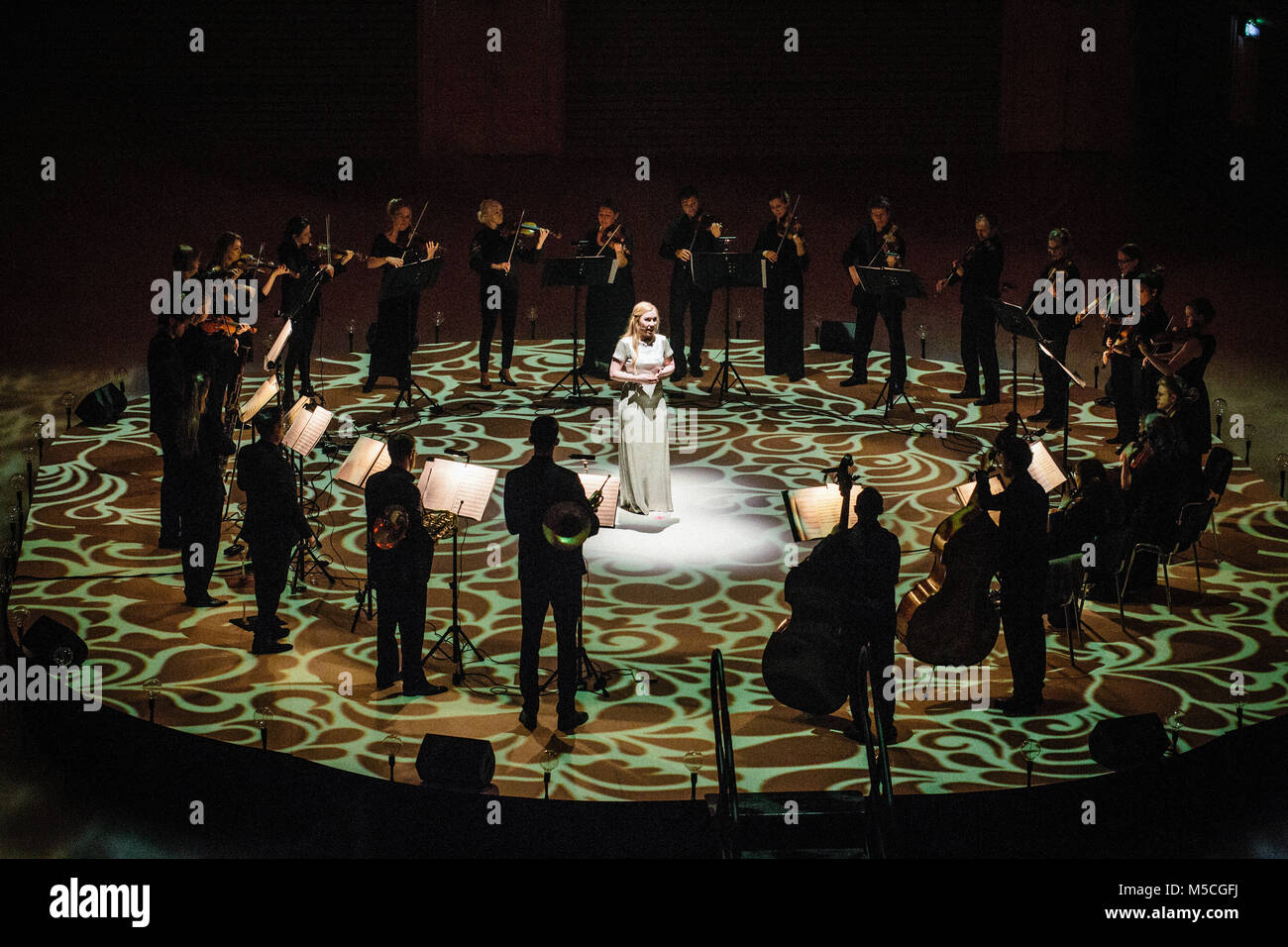 Denmark, Copenhagen - February 20, 2018. The Danish Chamber Orchestra ...