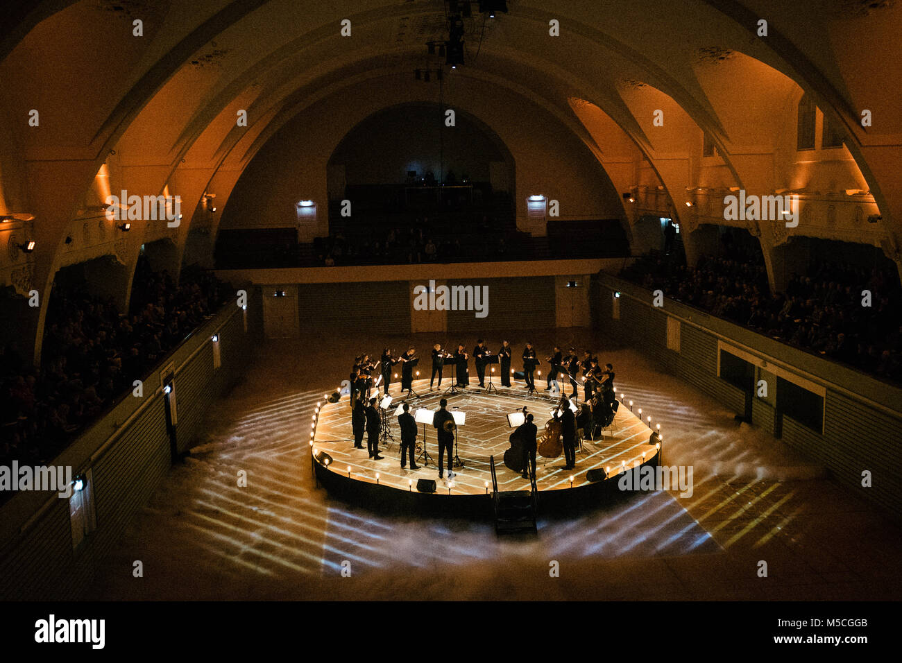 Denmark, Copenhagen - February 20, 2018. The Danish Chamber Orchestra ...