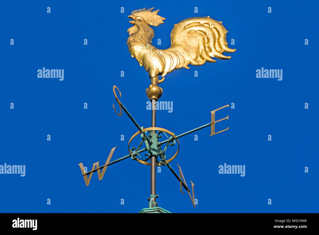 City of London A weather-cock weather vane surmounting the spire of All ...