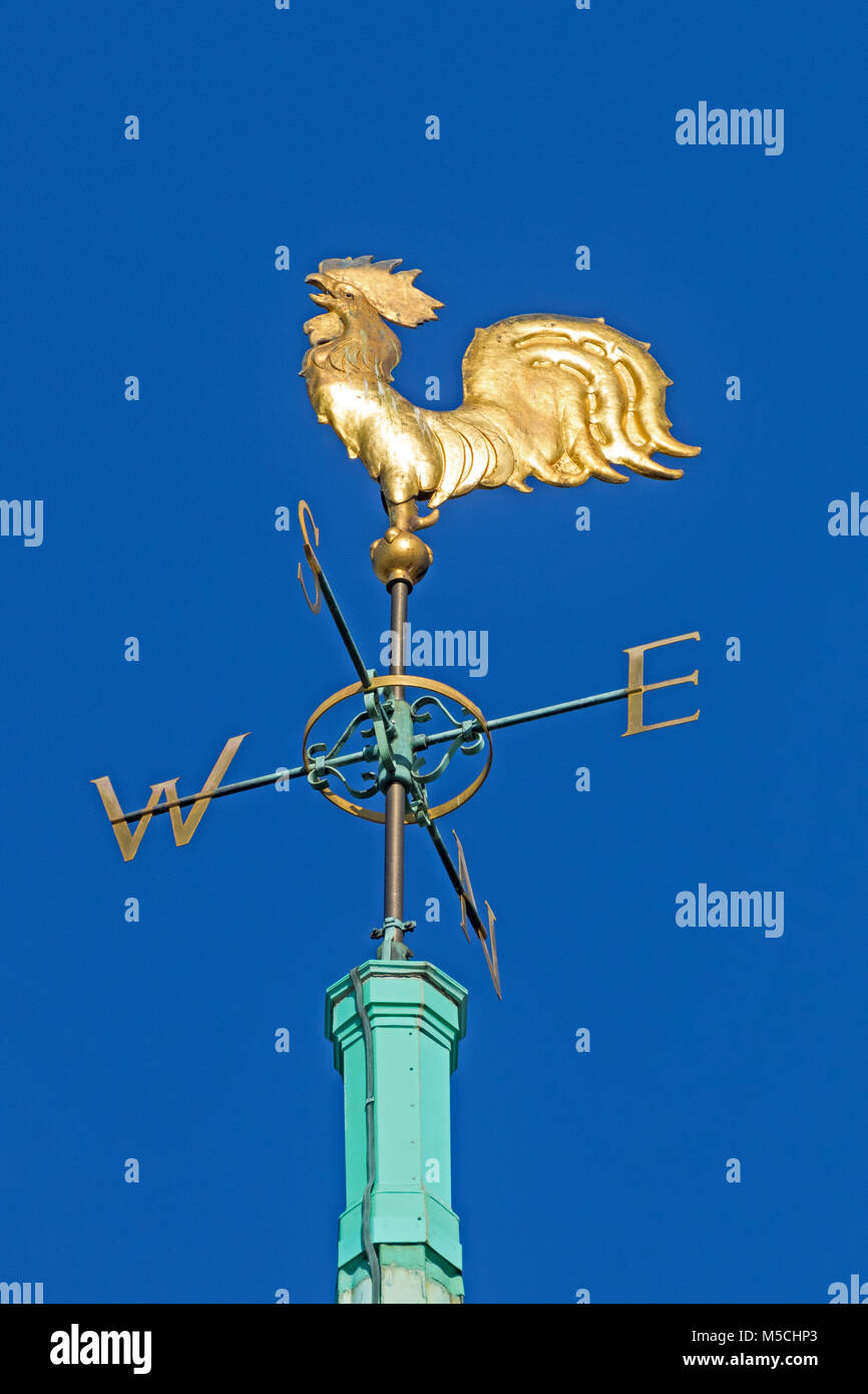 City of London A weather-cock weather vane surmounting the spire of All ...