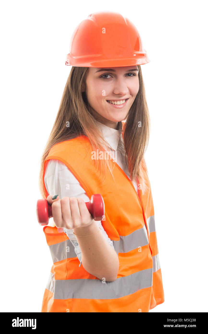 Female construction worker muscular hi-res stock photography and images ...