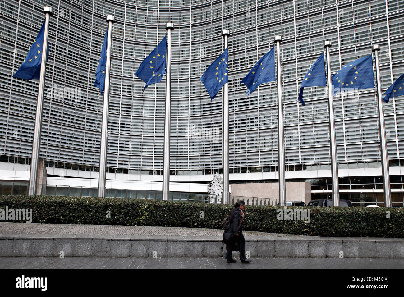Τhe headquarters of the European Commission in Brussels, Belgium Stock ...