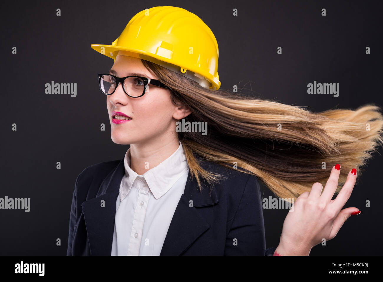 Waving engineer hi-res stock photography and images - Alamy