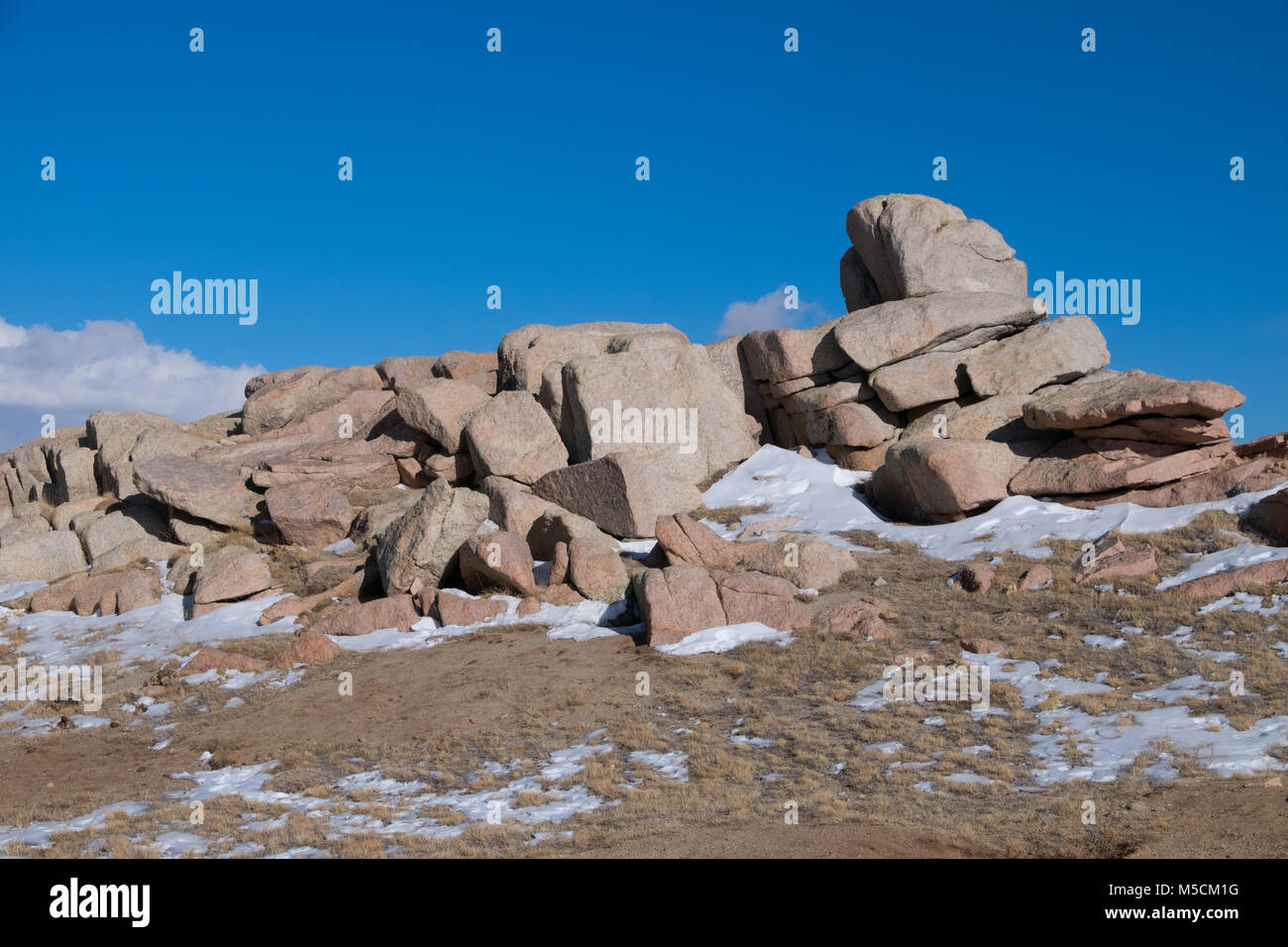 Aeolian erosion. The destruction of rocks by action of wind Stock Photo ...