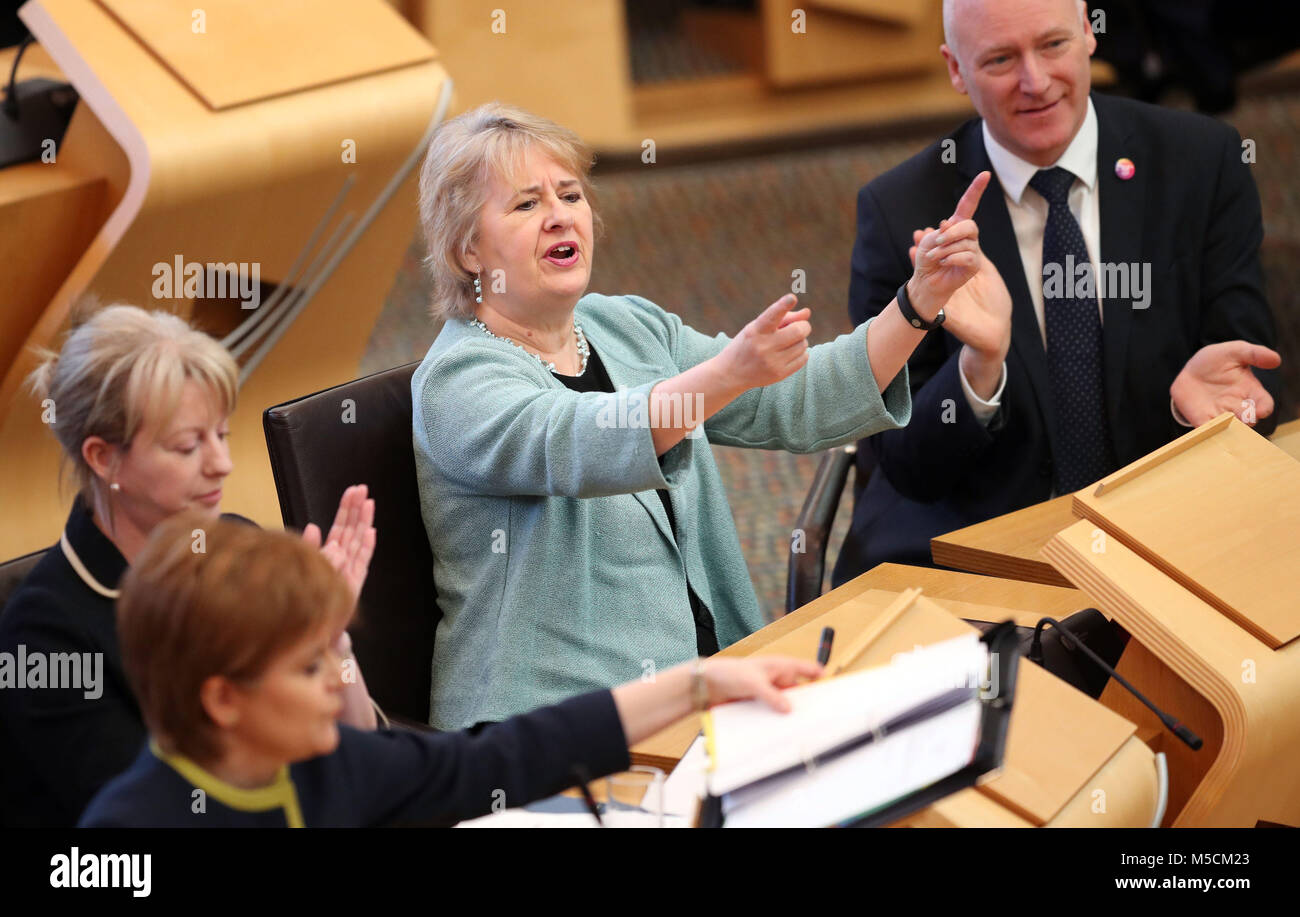 Roseanna cunningham cabinet secretary for environment hi-res stock ...