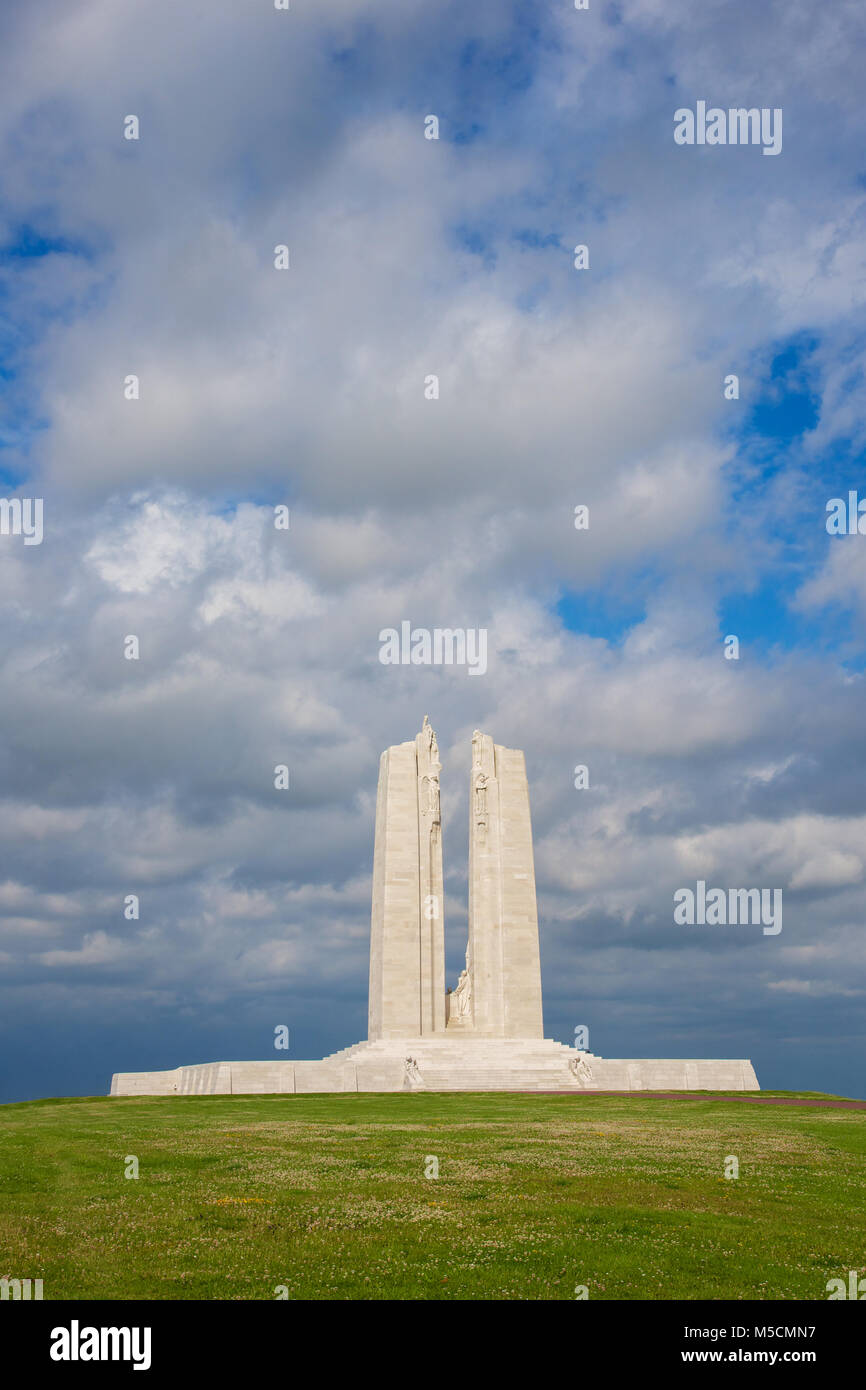 The Canadian National Vimy Memorial, Vimy Ridge, France Stock Photo - Alamy