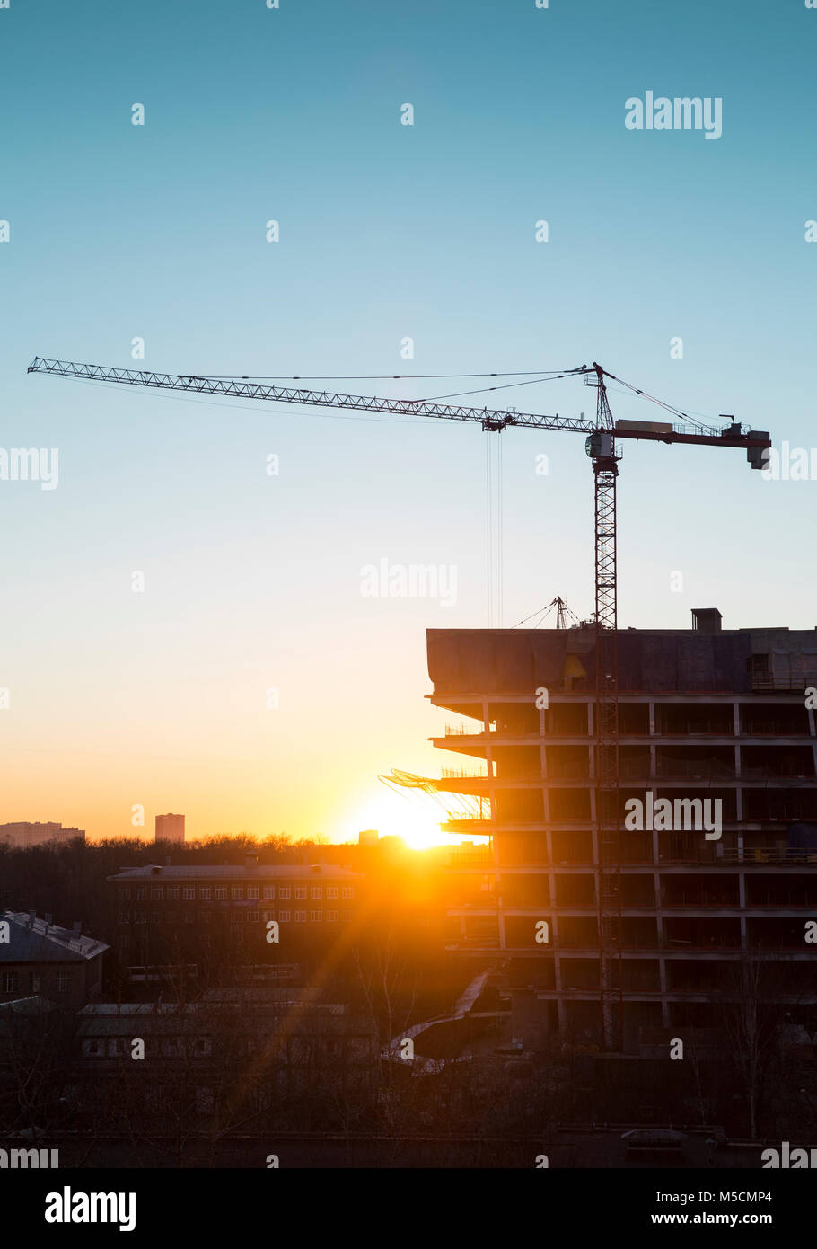 Russia moscow construction site hi-res stock photography and images - Alamy