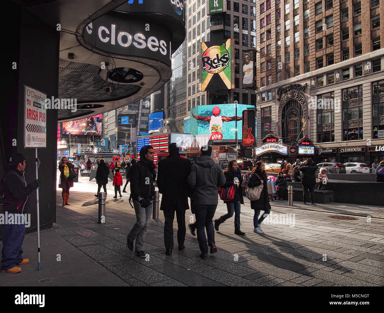 New York , New York, USA. Febuary 1, 2018. Times Square on a weekday ...
