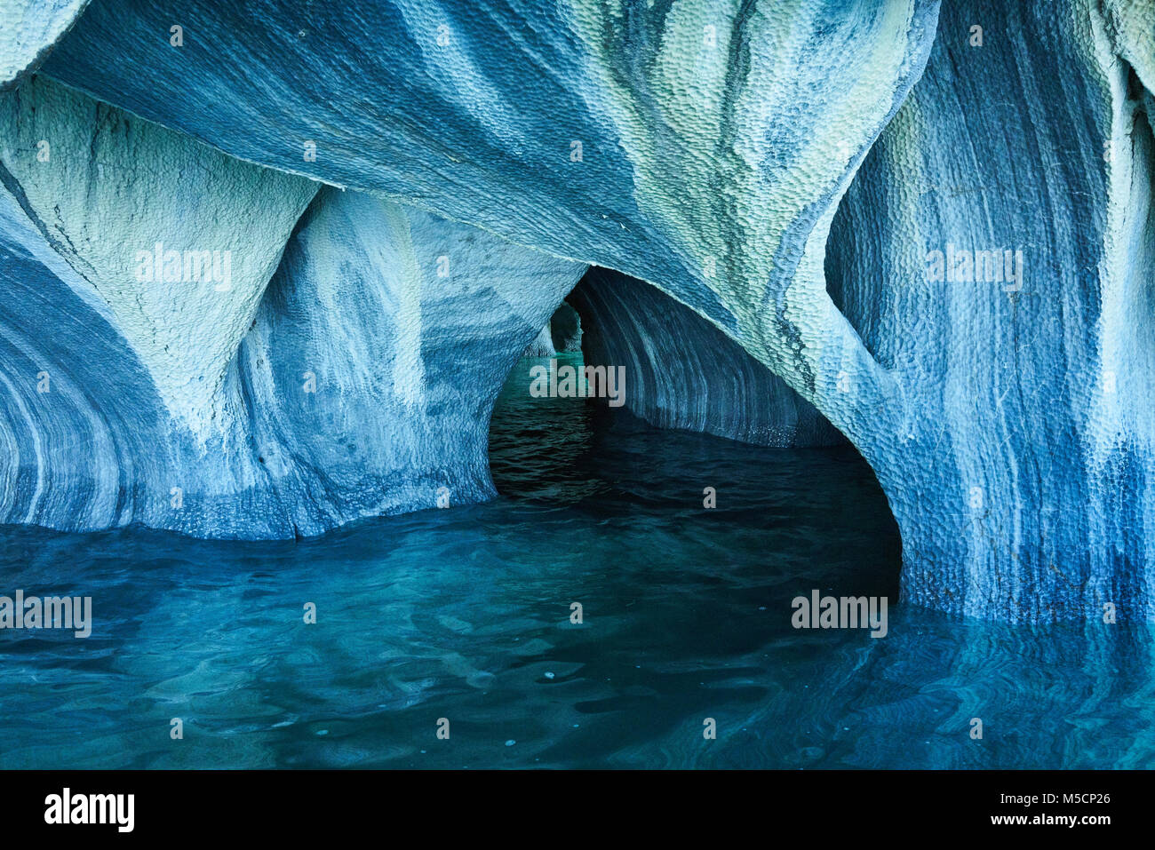 The Marble Caves of Patagonia, Chile. Turquoise colors and splendid ...