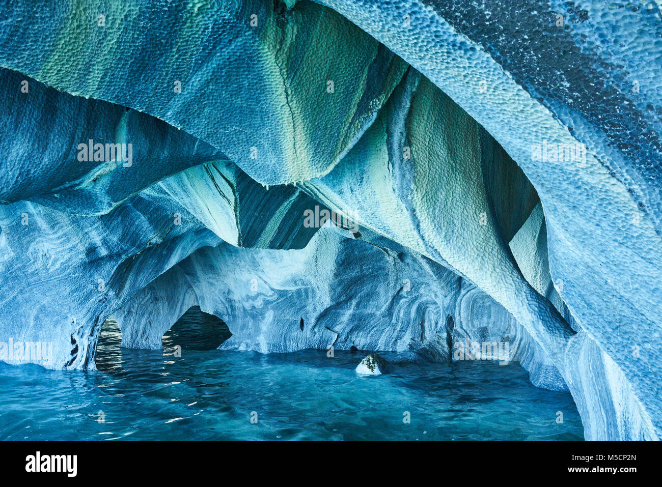 The Marble Caves of Patagonia, Chile. Turquoise colors and splendid ...