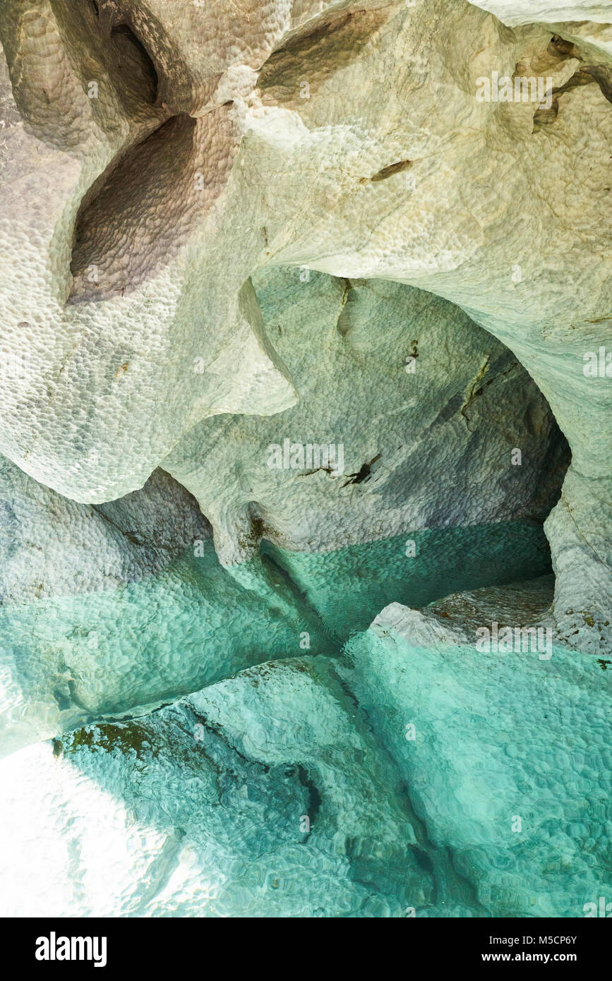 The Marble Caves of Patagonia, Chile. Turquoise colors and splendid ...