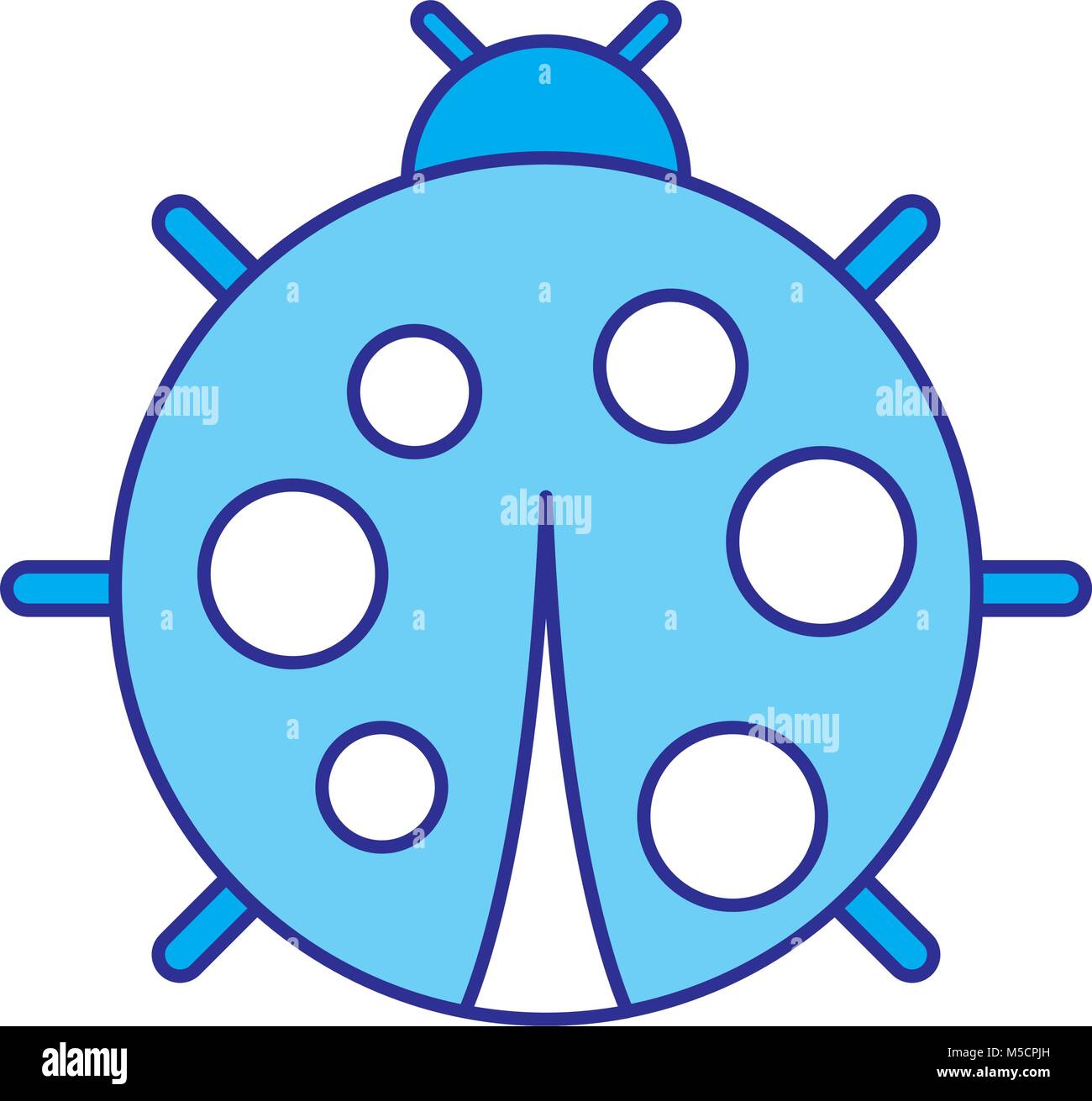 cute ladybug dotted animal insect wildlife Stock Vector Image & Art - Alamy