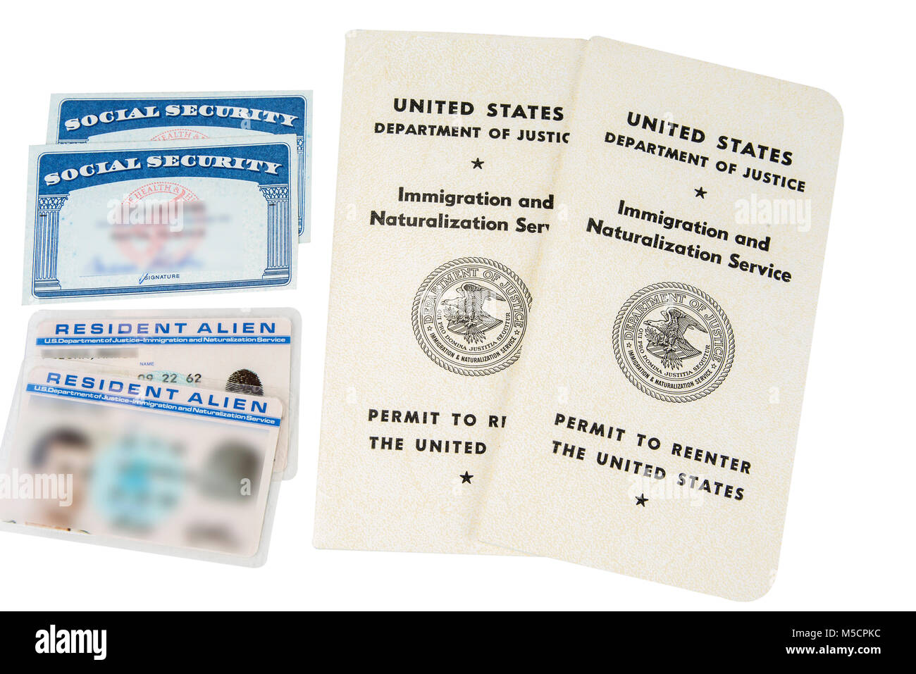Permit To Reenter The United States Green Card White Passport Social