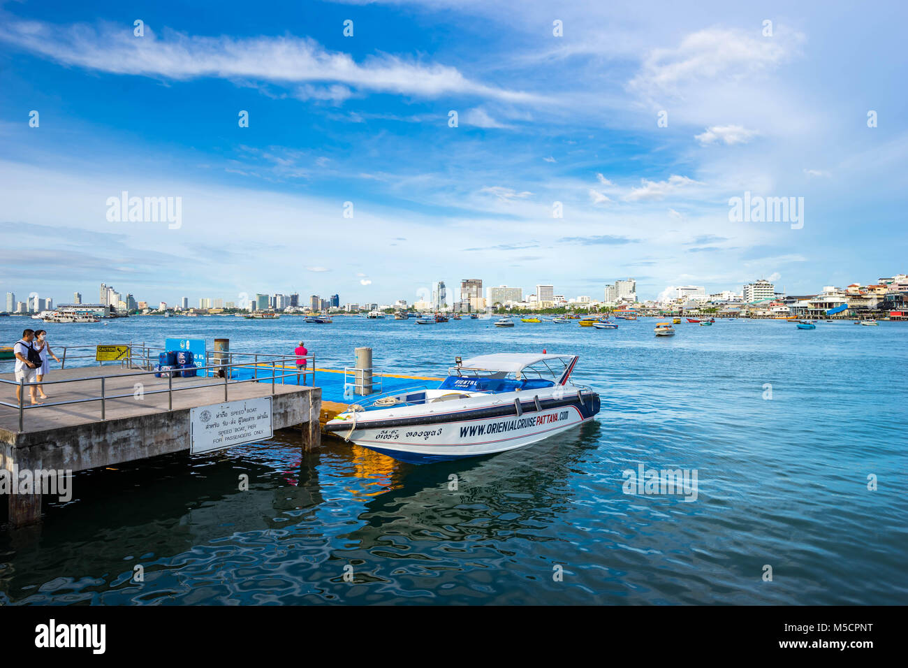 PATTAYA, THAILAND - September 2 : View from Bali Hai Pier Pattaya Bay ...