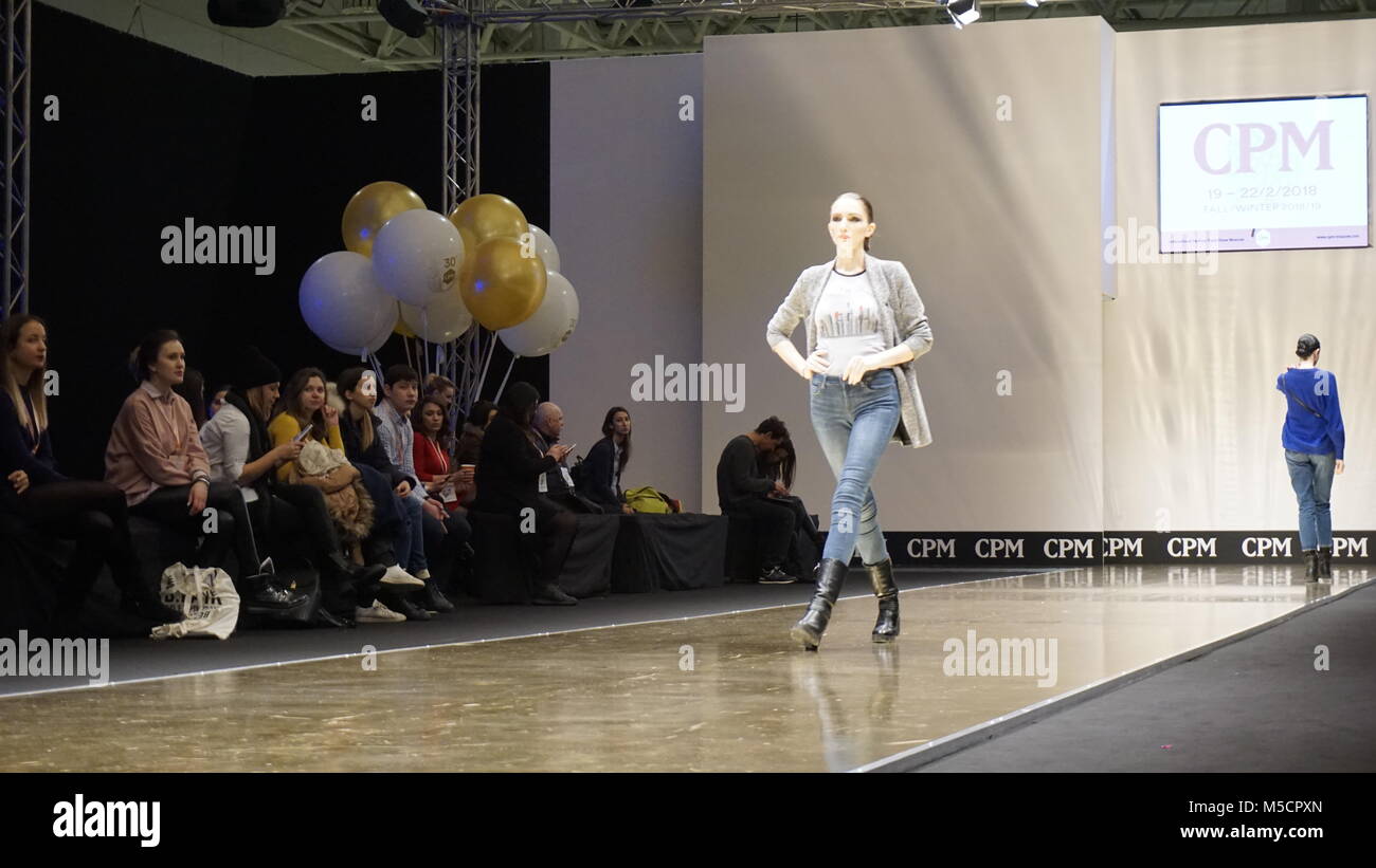 Catwalk model show in Moscow Stock Photo - Alamy