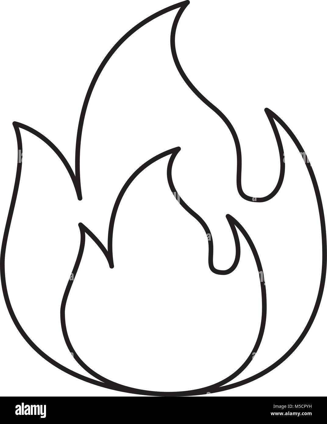 fire flame burning danger hot image Stock Vector Image & Art - Alamy