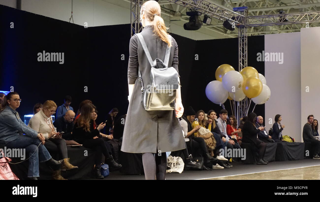 Catwalk model show in Moscow Stock Photo - Alamy