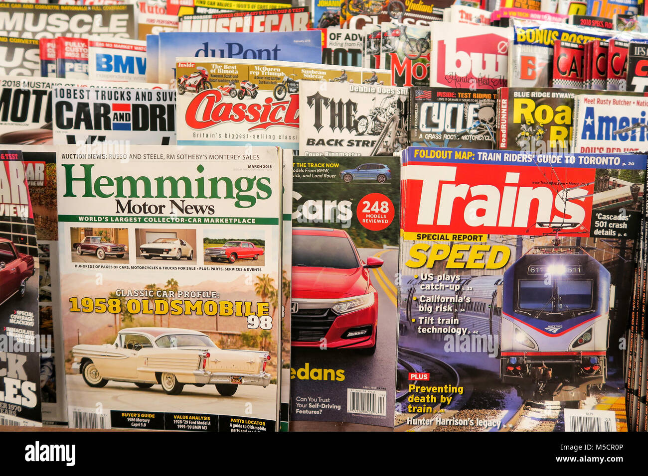 Magazine Stand Featuring Magazine Cover (Covers), USA Stock Photo - Alamy