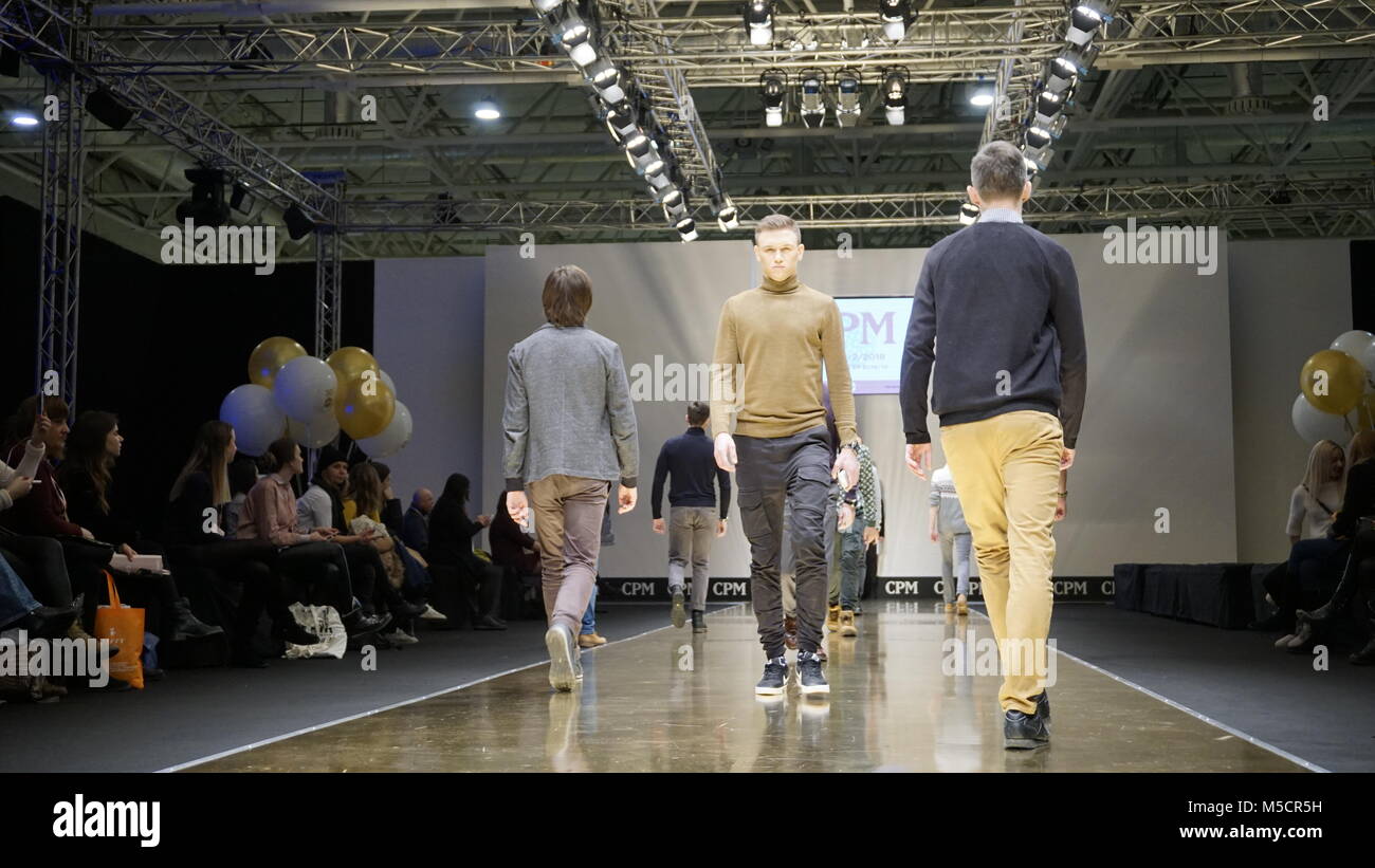 Catwalk model show in Moscow Stock Photo - Alamy