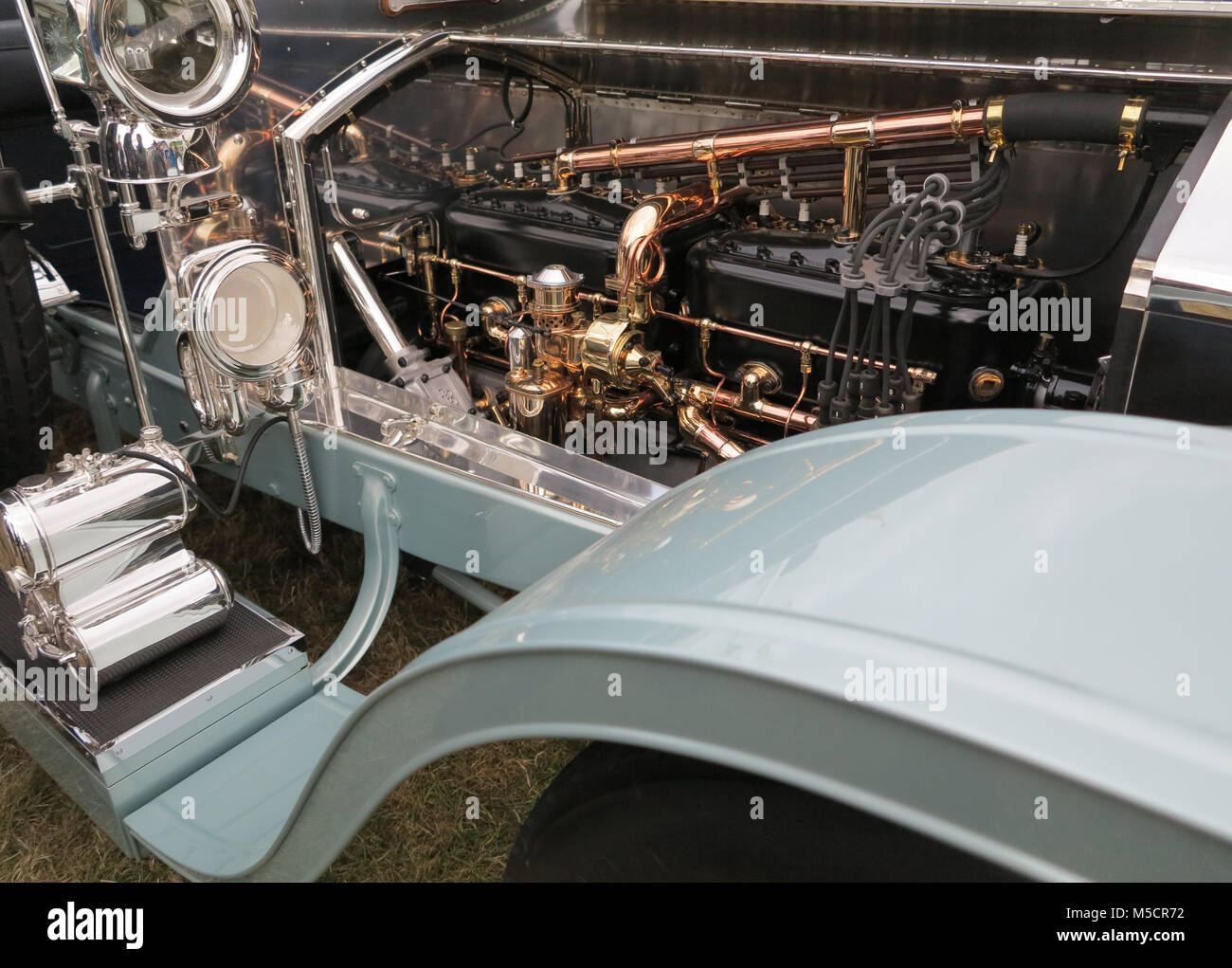 Engine Detail of a Rolls Royce Silver Ghost Stock Photo - Alamy
