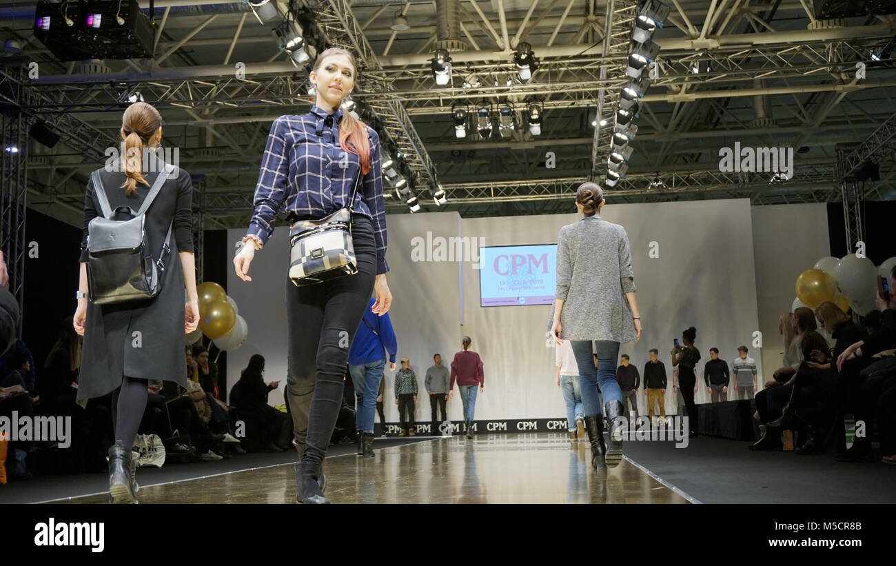 Catwalk model show in Moscow Stock Photo - Alamy