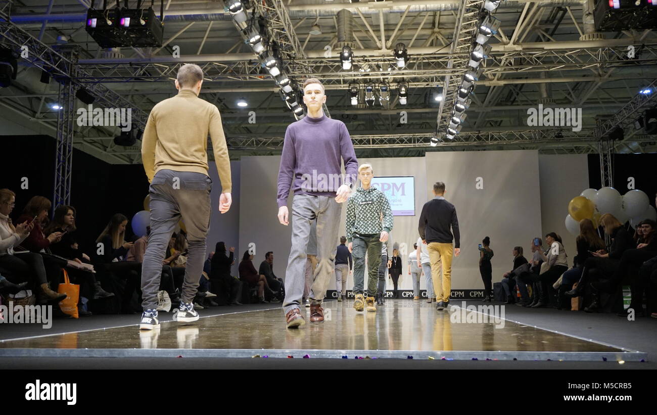 Catwalk model show in Moscow Stock Photo - Alamy