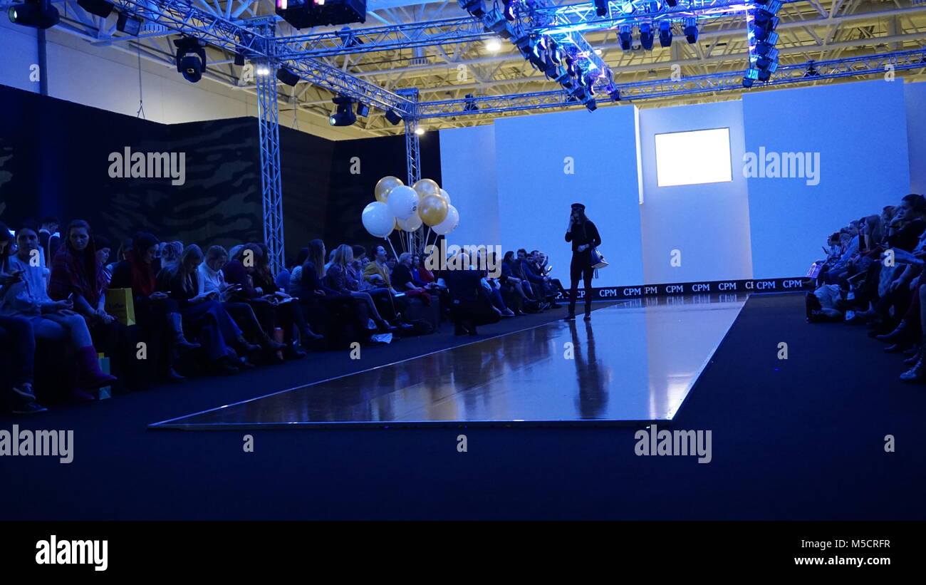 Catwalk model show in Moscow Stock Photo - Alamy