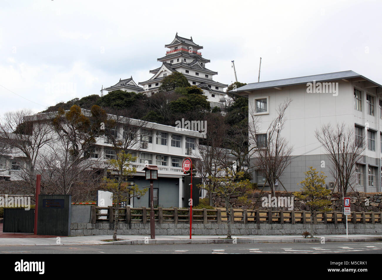 On the way to Karatsu Castle (Karatsu-jo), which located by the sea ...