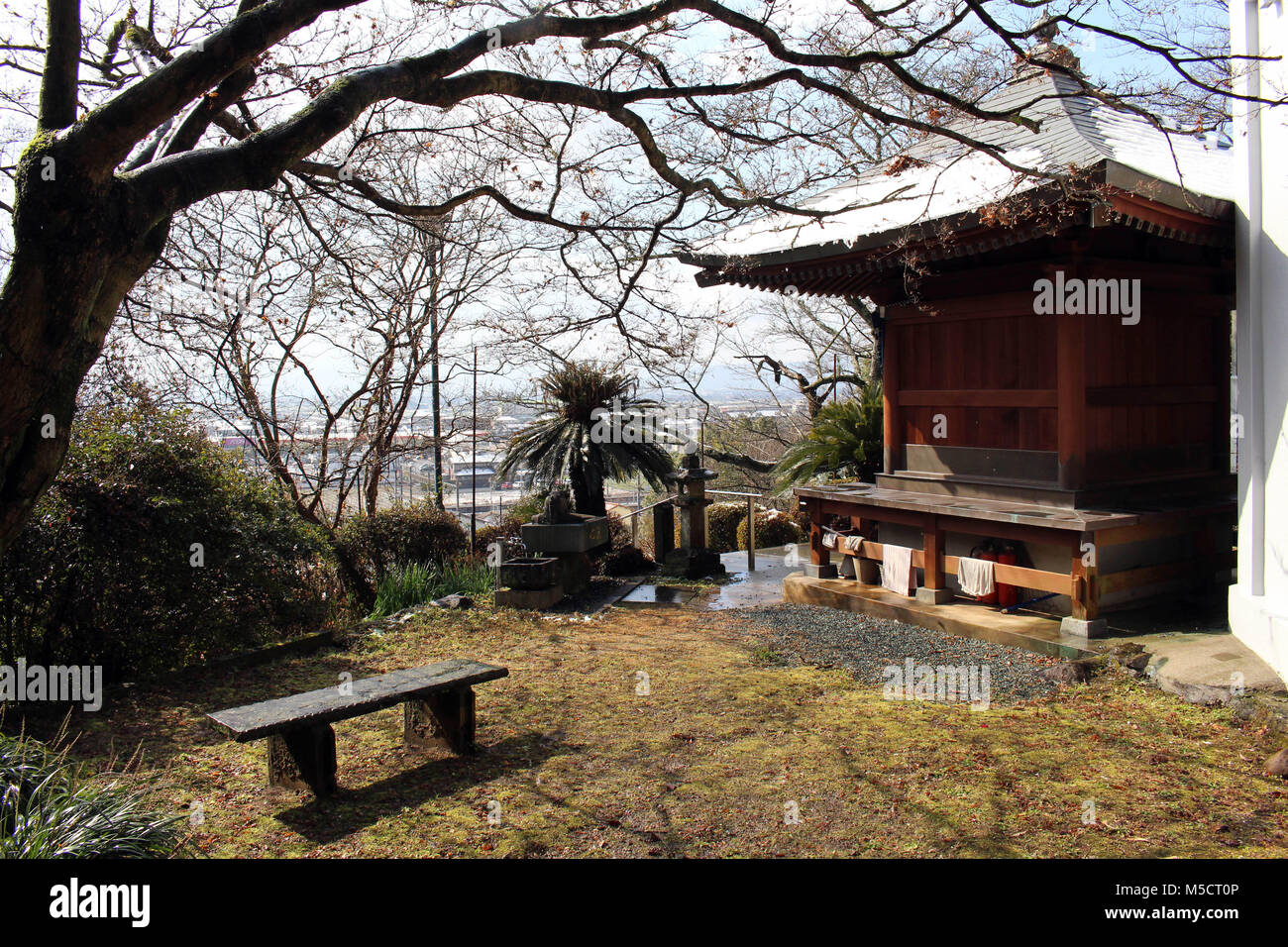 The view from Temple around Hizen-Yamaguchi station, Japan. Taken in ...