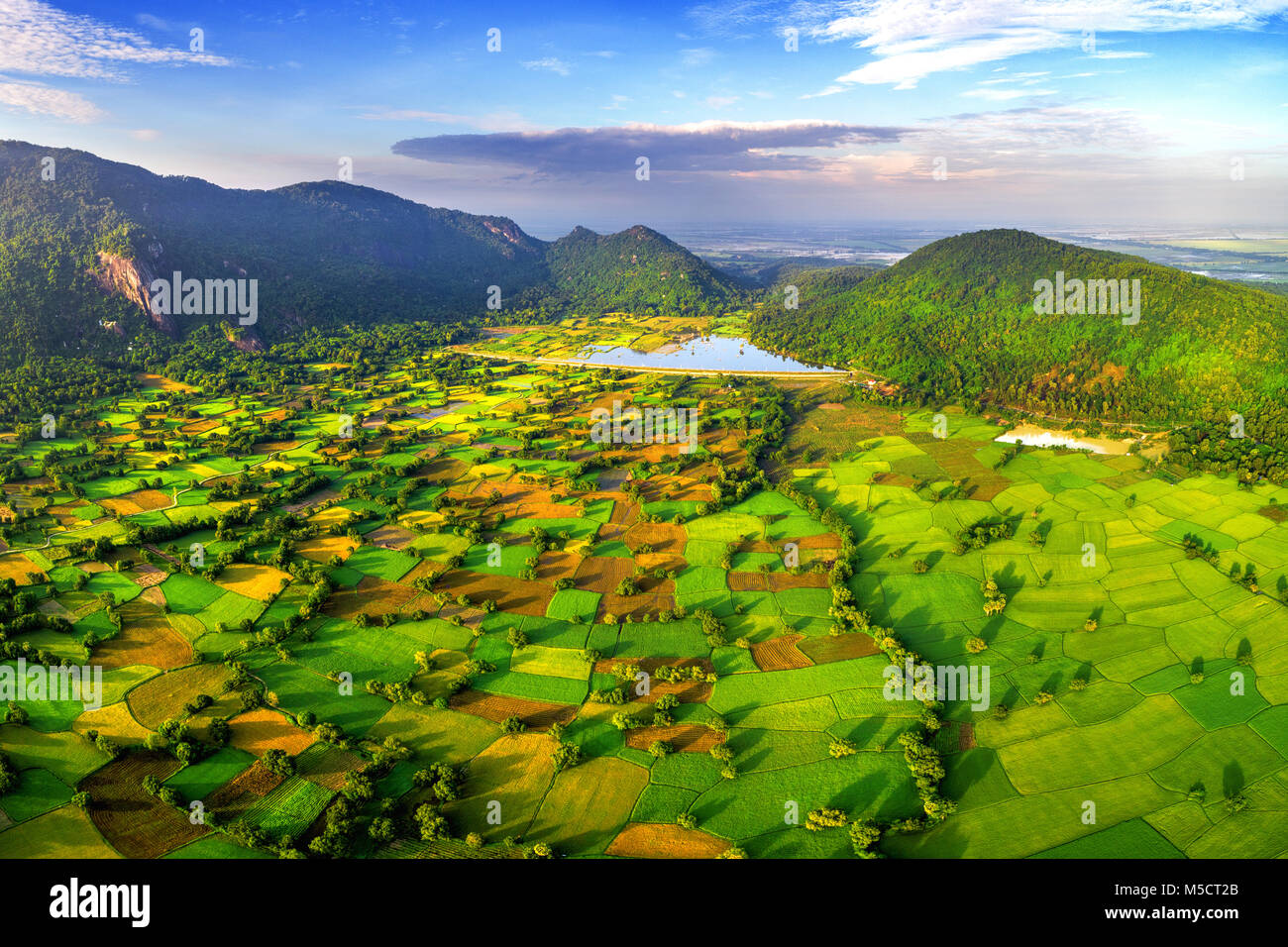 Ta Pa Rice field in mekong delta, An Giang, Vietnam Stock Photo - Alamy