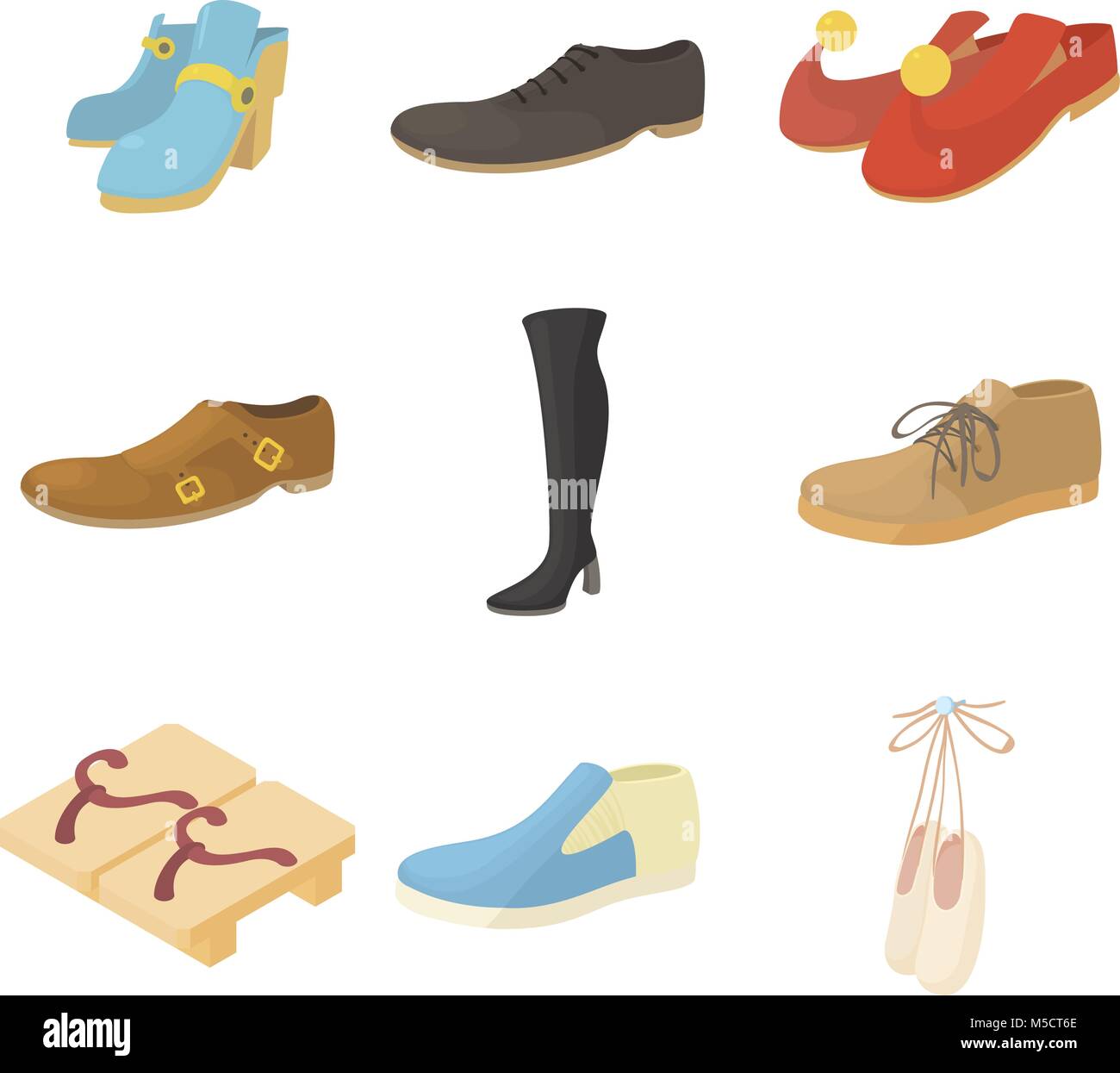 Shoes icon set, cartoon style Stock Vector Image & Art - Alamy