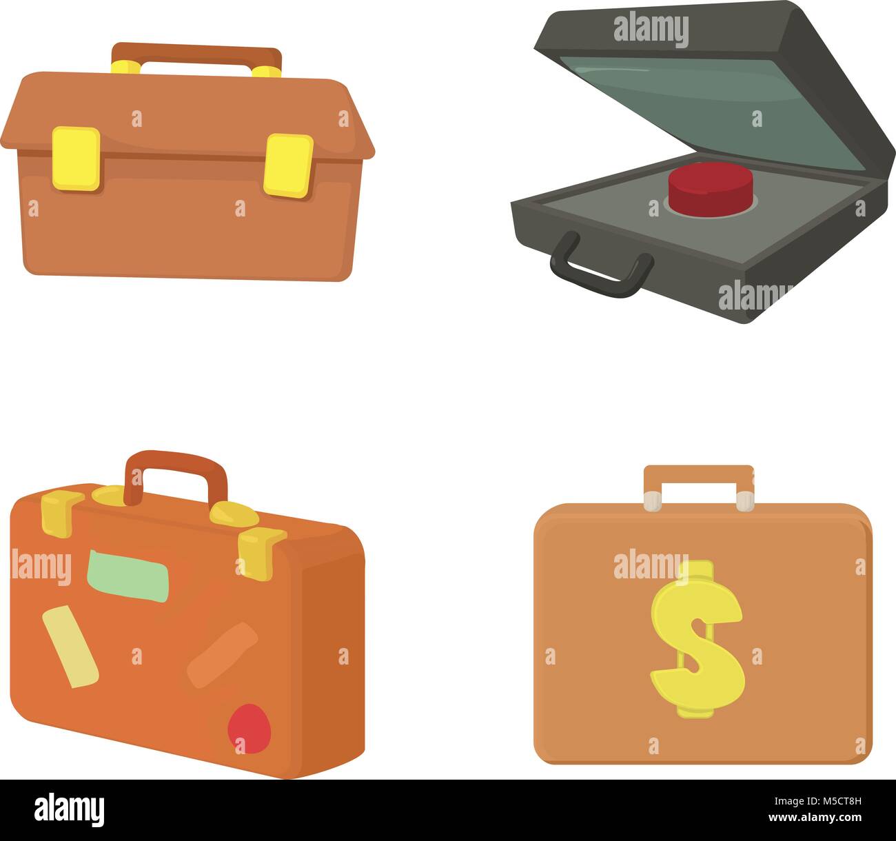 Case icon set, cartoon style Stock Vector Image & Art - Alamy