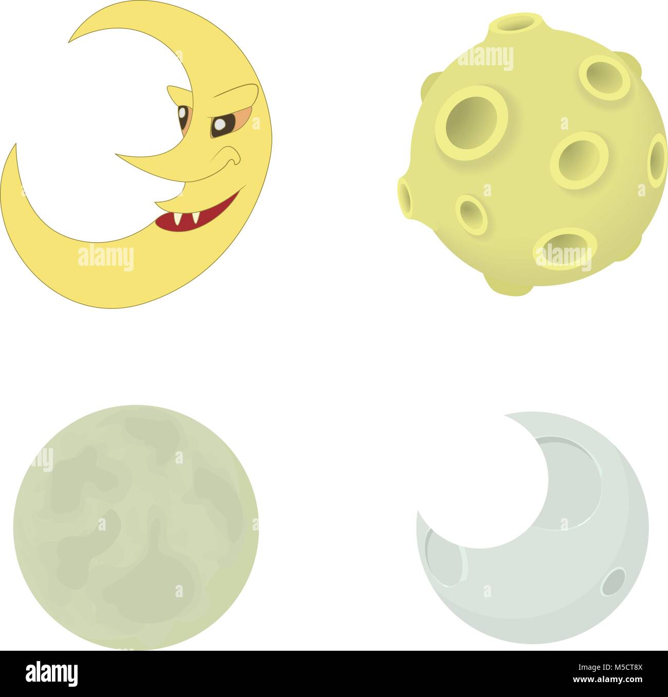Moon icon set, cartoon style Stock Vector Image & Art - Alamy Moon icon set, cartoon style Stock Vector Image & Art - Alamy