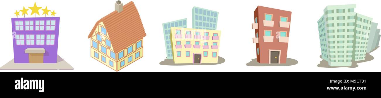 Hotel icon set, cartoon style Stock Vector Image & Art - Alamy